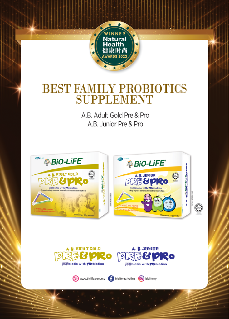 A.B. Adult Gold Pre & Pro A.B. Junior Pre & Pro - NaturalHealth ...